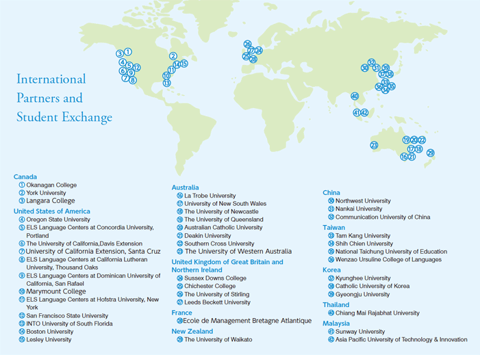 International Exchange : International Partners | KYOTO TACHIBANA ...